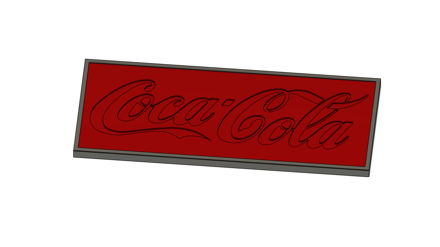 3D file Coca Cola LED Light Sign 🏠 ・3D printer model to download・Cults