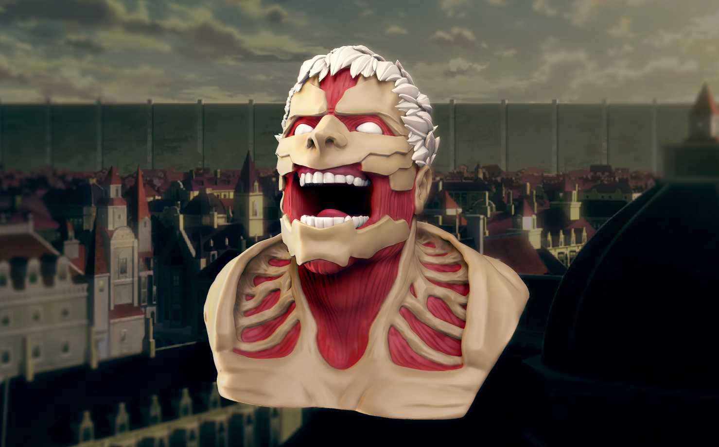 🦸 Armored Titan・ STL File for ・Cults