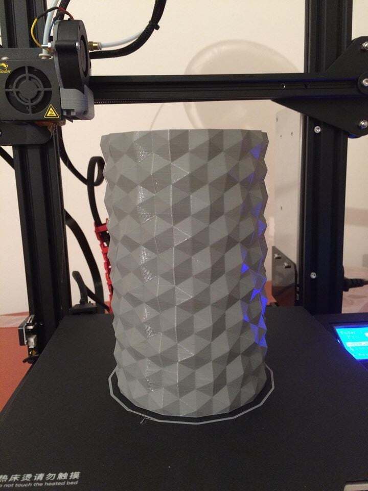 3D print Hex surface vase (spiral print)・Cults