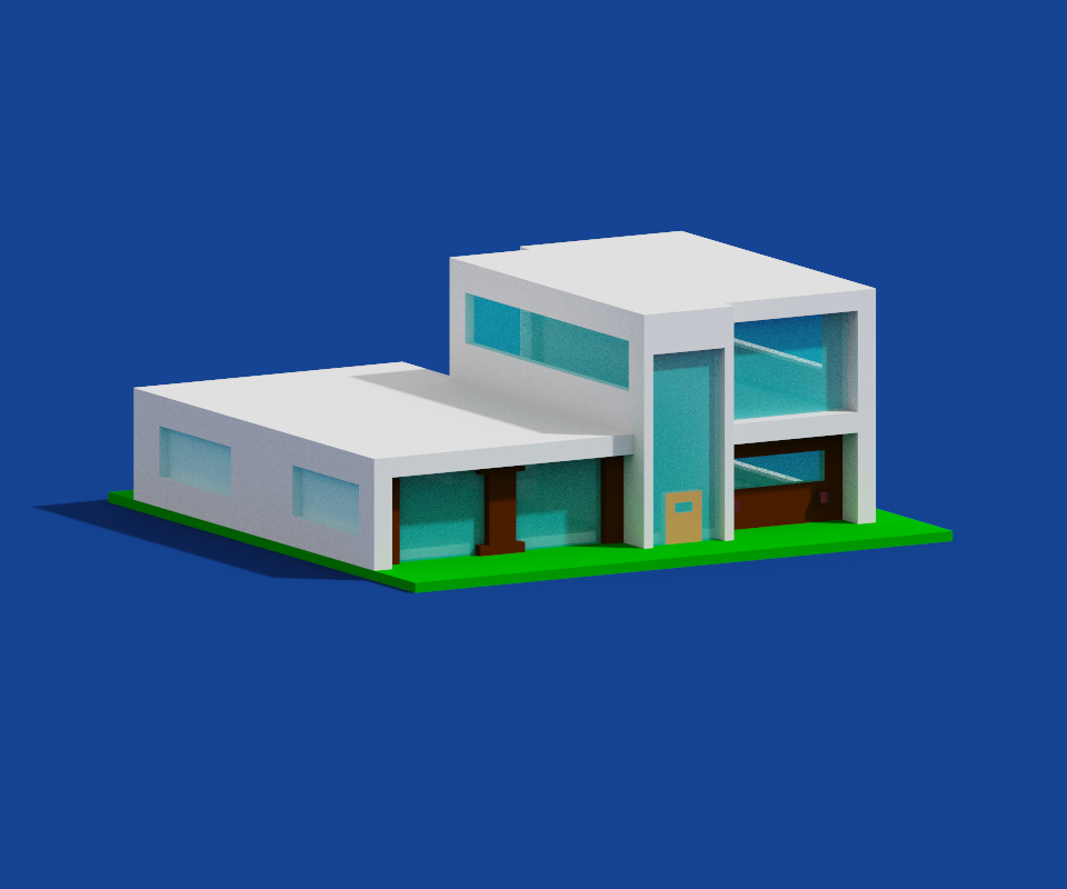 3D-Datei Voxel House - 6 🏠 ・3D-druckbares Design zum Herunterladen・Cults