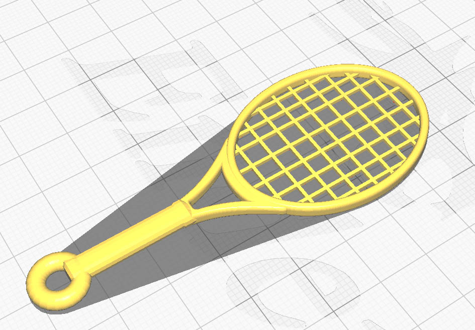 STL file Tennis racket keychain 🎾 ・3D print object to download・Cults