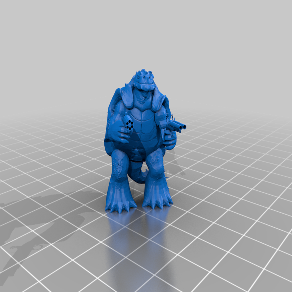 Free STL file Tortle Gunslinger 🎲 ・3D print model to download・Cults