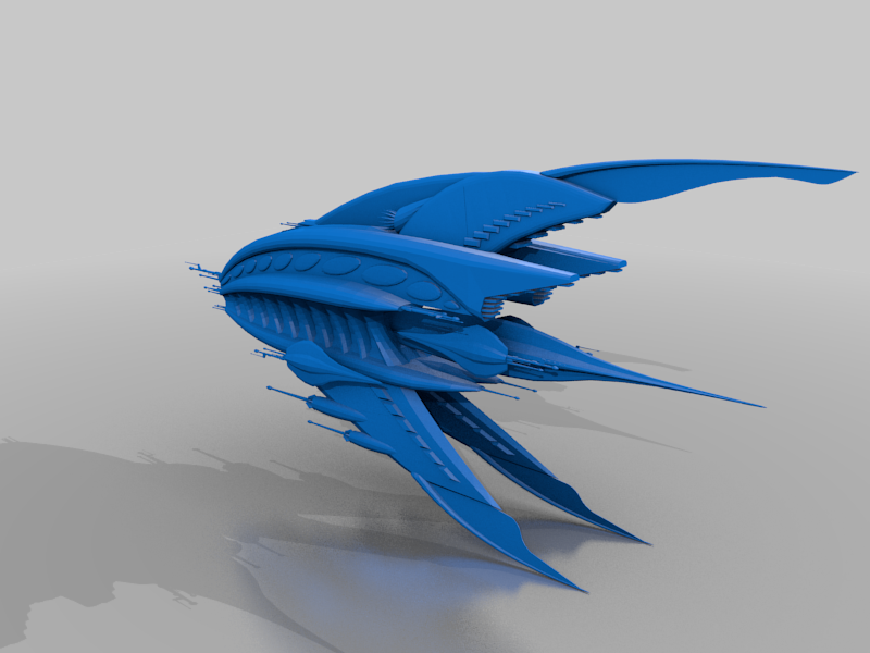 🚗 Minbari - Neroon Class Battlecruiser・Free STL File for ・Cults