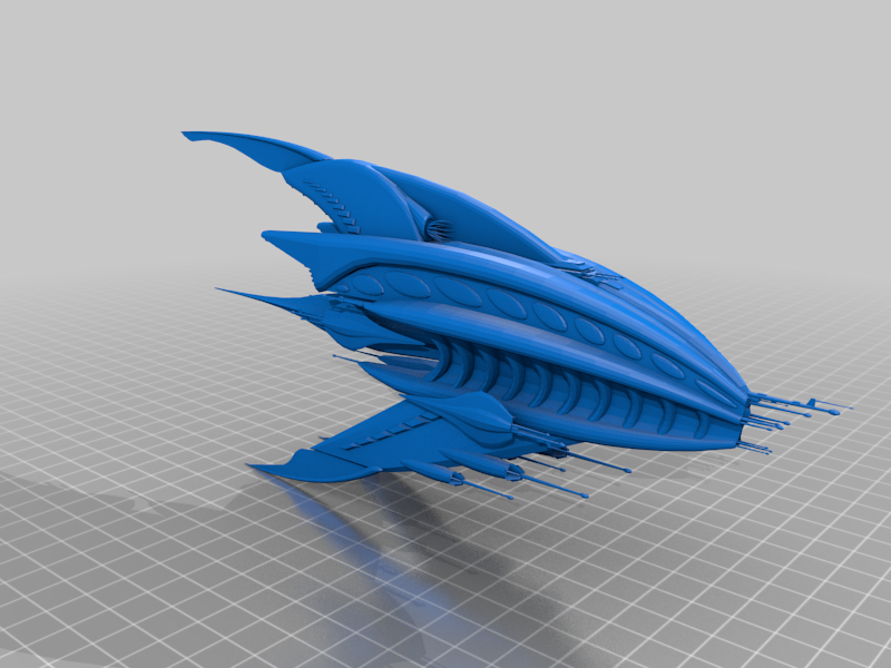 🚗 Minbari - Neroon Class Battlecruiser・Free STL File for ・Cults