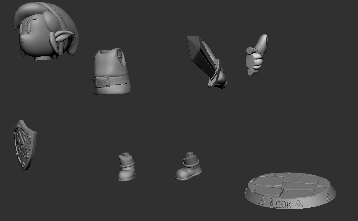 🔗 Link (the legend of zelda)・ 3D File for ・Cults