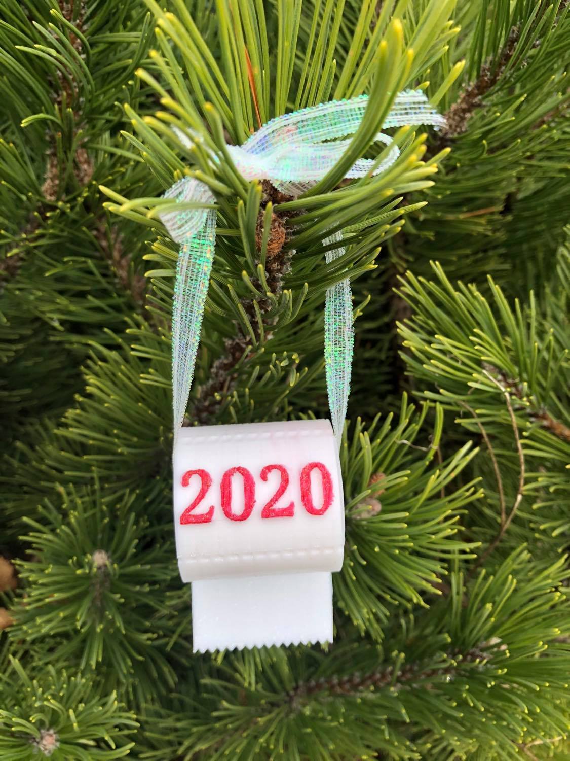 STL file Toilet paper 2020 Christmas ornament 🚽 ・Model to download and ...