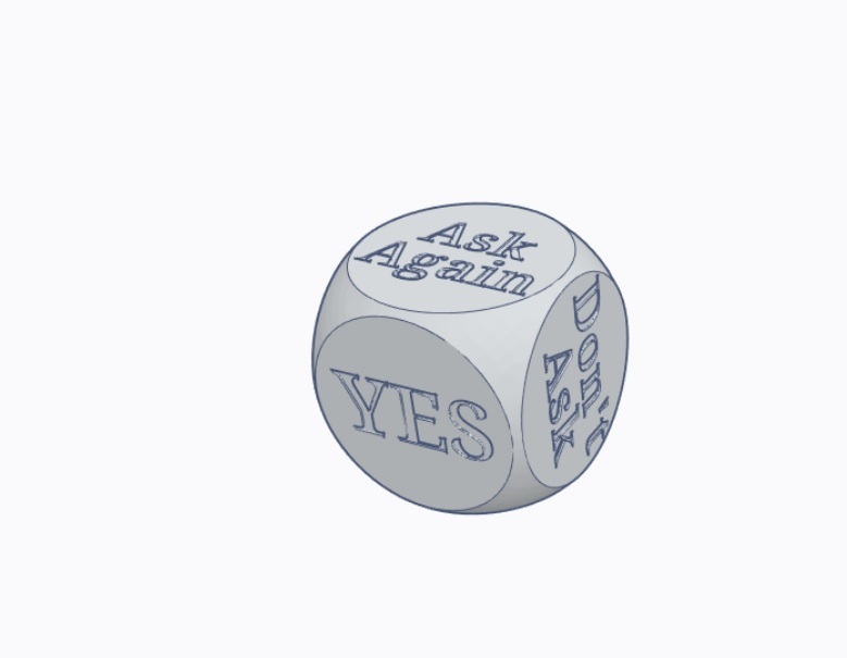 🪄 Magic 8 Ball Dice 6 sided・ STL File for ・Cults