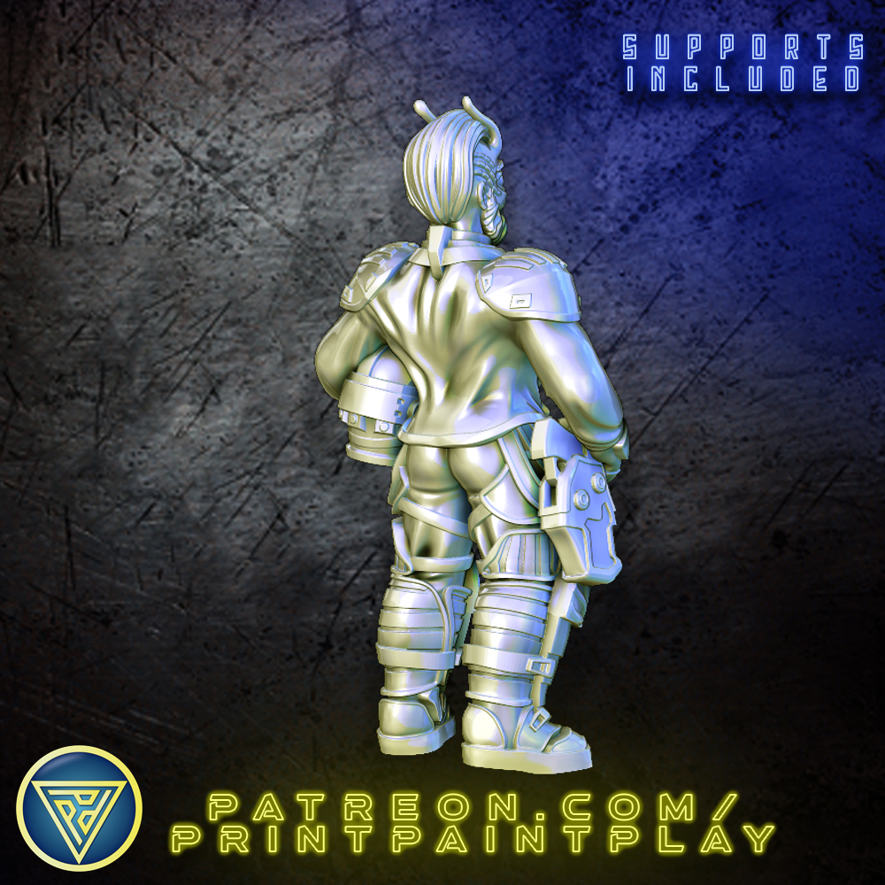 Archivo STL Antennae Alien Captain 👽・Modelo para descargar y imprimir ...