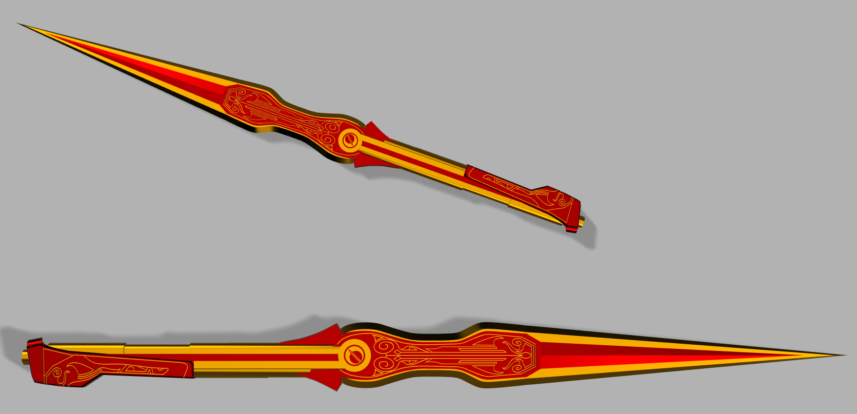🔫 Milo - Pyrrha's weapon from RWBY・ STL File for ・Cults