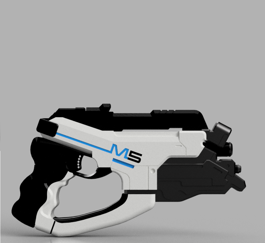🔫 M5 Phallanx Mass Effect Pistol・ STL File for ・Cults