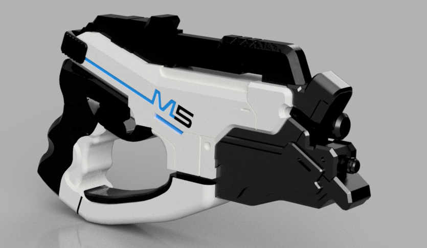 🔫 M5 Phallanx Mass Effect Pistol・ STL File for ・Cults
