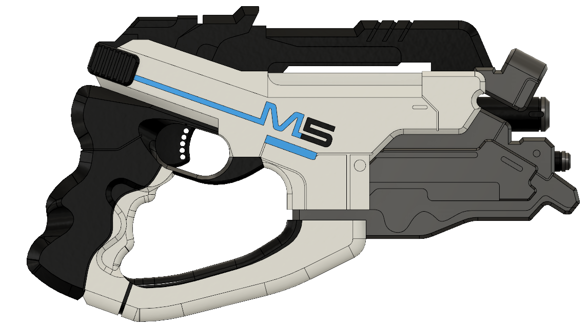 🔫 M5 Phallanx Mass Effect Pistol・ STL File for ・Cults