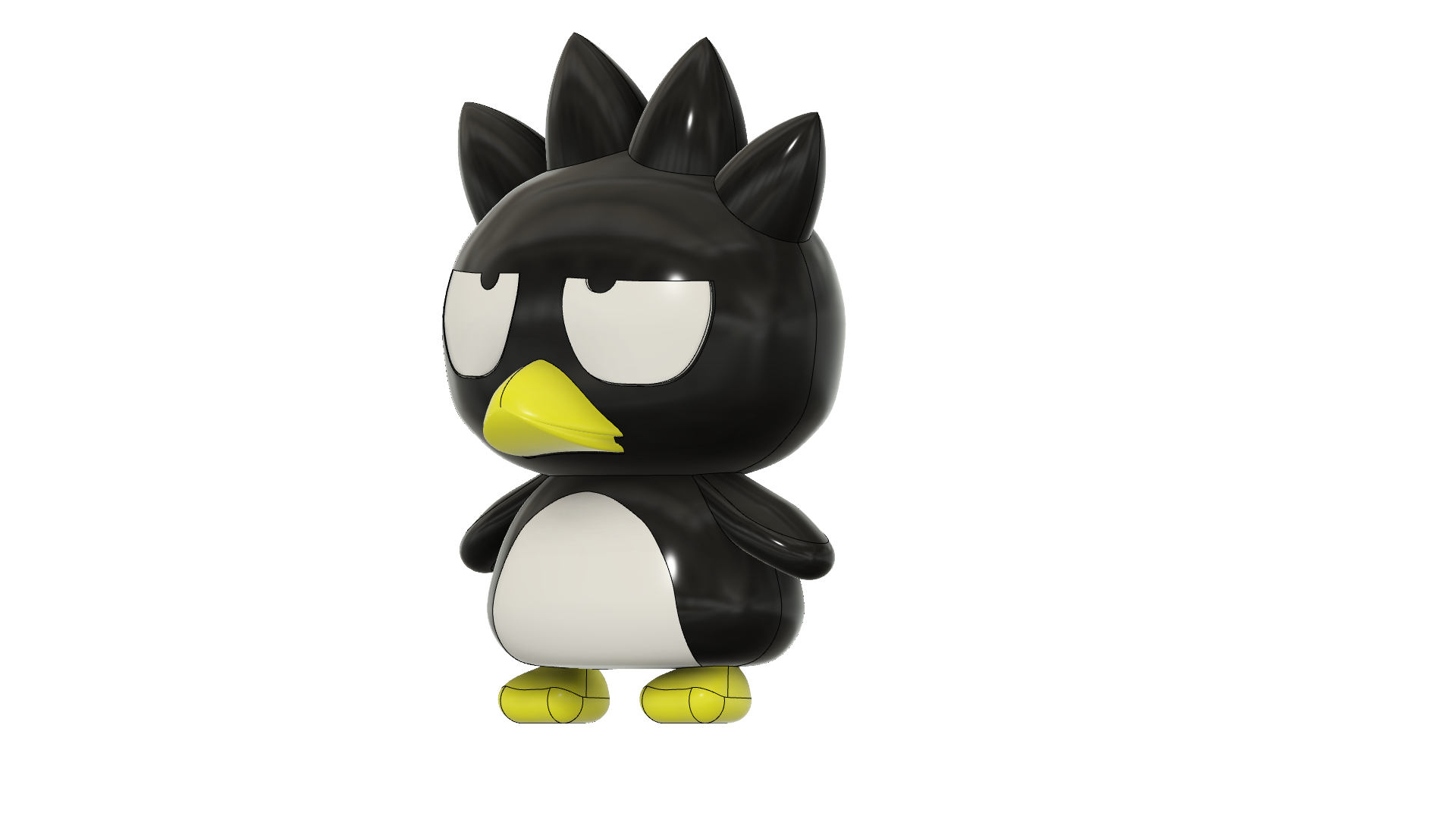 Archivo STL gratuito Badtz-Maru (バッドばつ丸, Baddo Batsu Maru) 🐉 ・Design ...