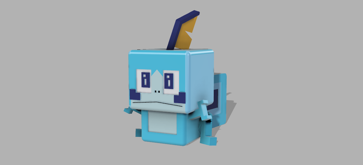 Free STL file (pokemon quest)sobble 🐉 ・3D print object to download・Cults