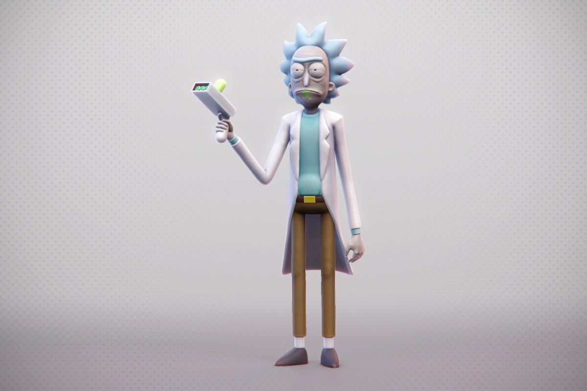 OBJ-Datei Rick & Morty 👾 ・3D-druckbares Modell zum herunterladen・Cults