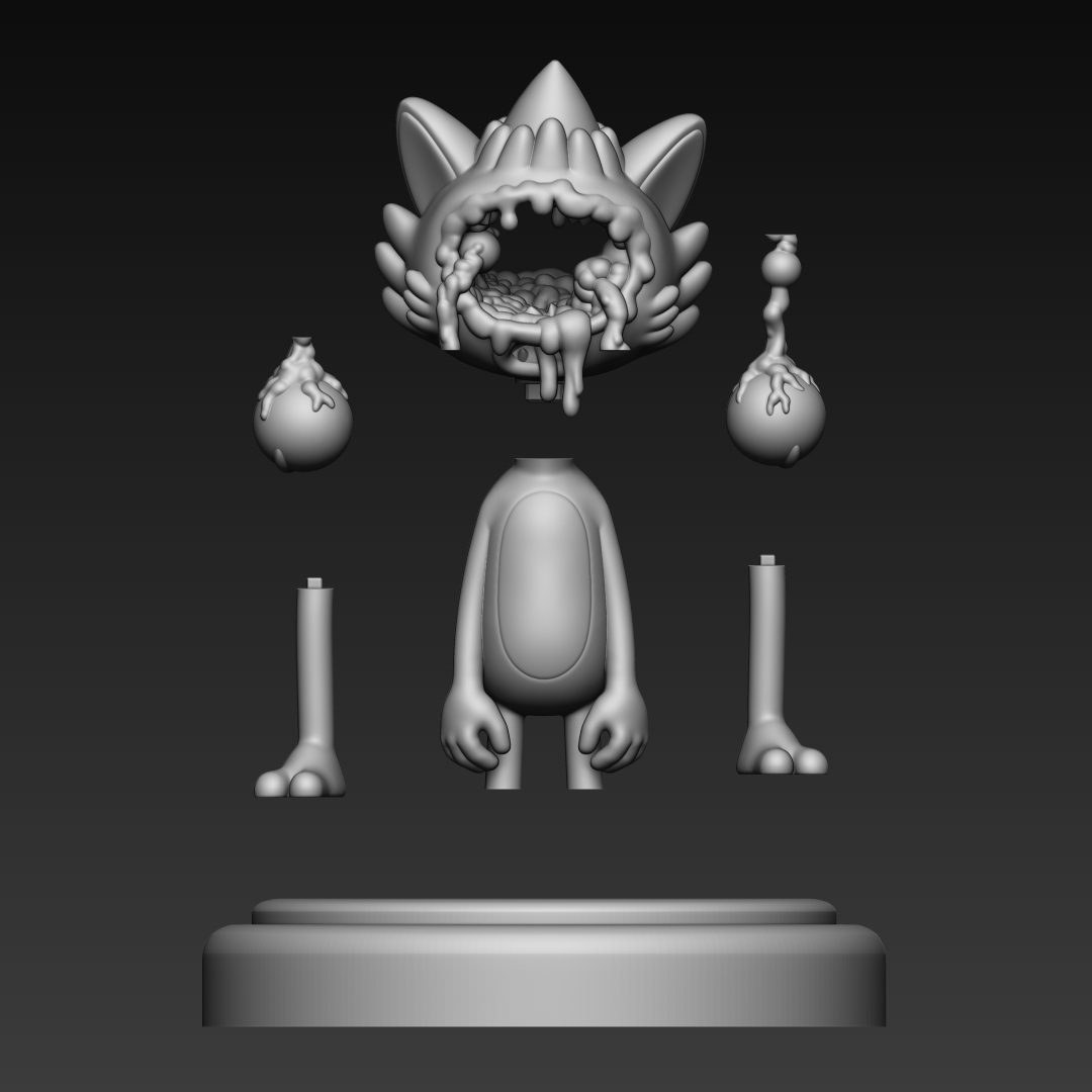 😵 rick and morty - Chachi Dead・ 3D File for ・Cults