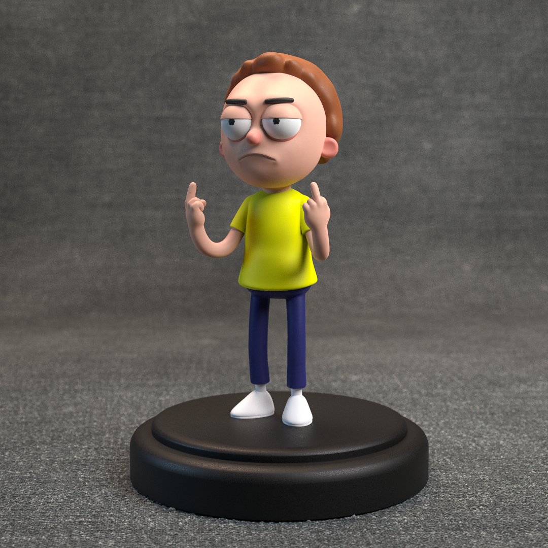 🎲 Rick and Morty - Morty・ 3D File for ・Cults