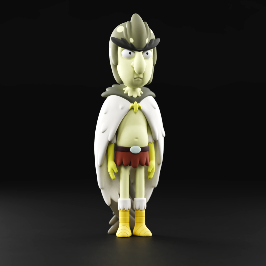 3D file Rick and Morty - Birdperson 👾 ・3D print model to download・Cults