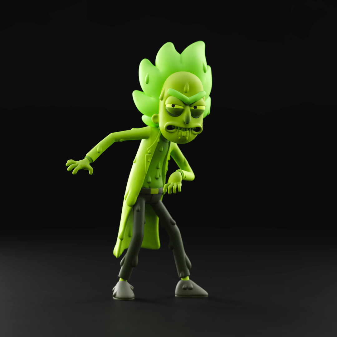 Archivo 3D Rick y Morty - Slime Rick 👾 ・Diseño imprimible en 3D para ...