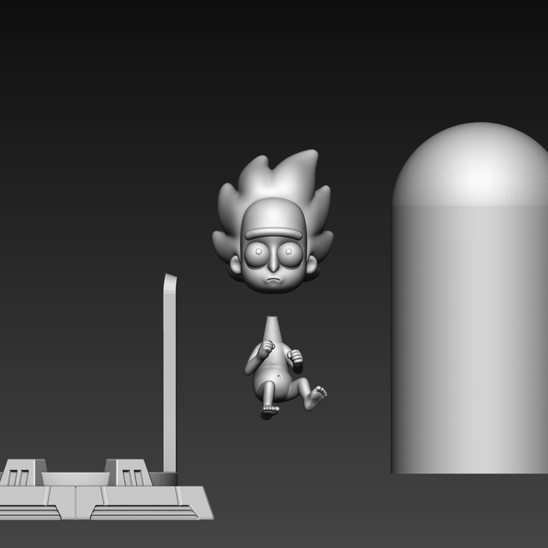 Файл 3D Rick and Morty - Baby Clone Rick 👶 ・Дизайн 3D принтера для ...