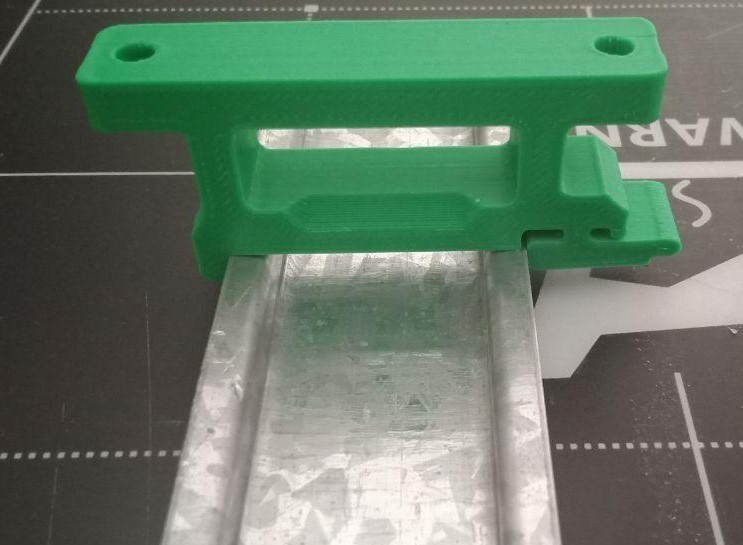 3D printable DIN RAIL 7.5MM adapter V2 • made with creality ender3・Cults