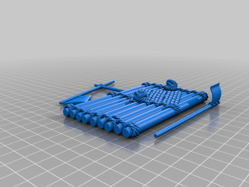 Free STL file Old Twayne River Raft 👴 ・Object to download and to 3D ...