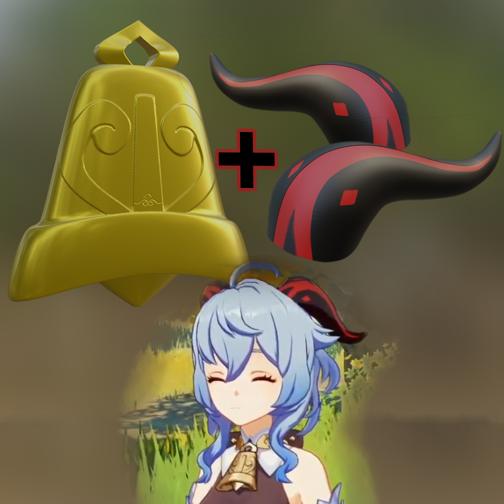 arquivo STL Ganyu Cowbell Cosplay Accesory 🤘 ・modelo de impressão 3D ...