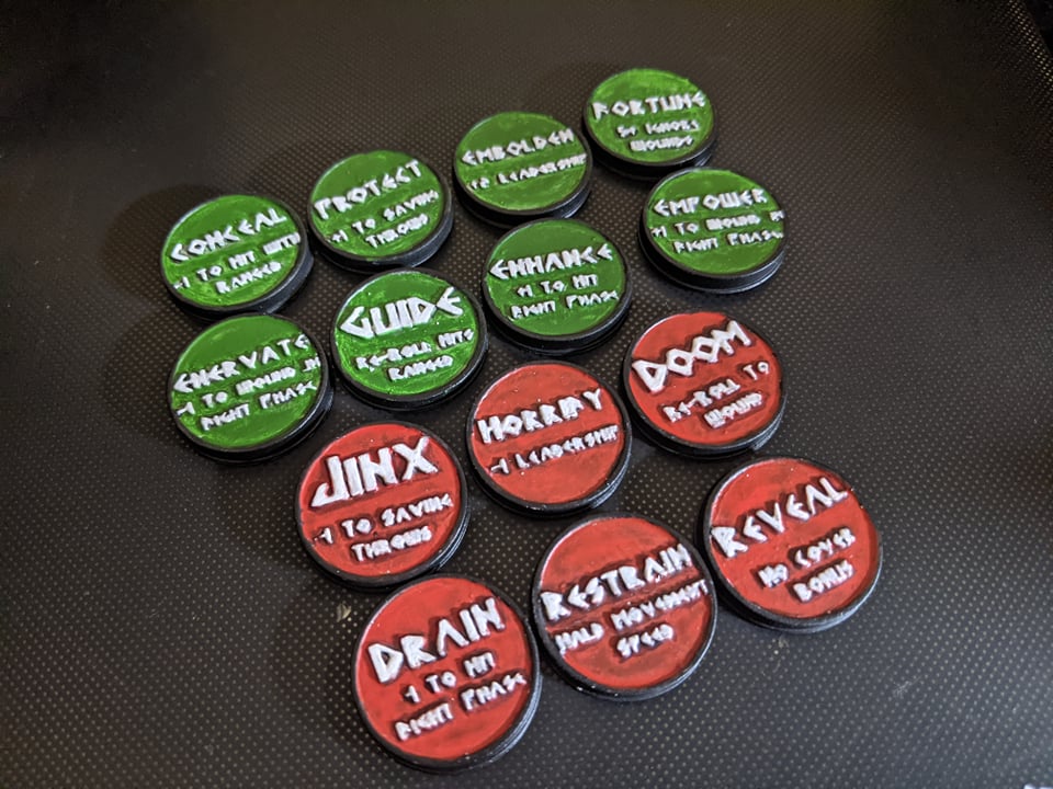 Free 3D file Eldar Spell Tokens- 8th ed codex ⚔ ・Design to download and ...