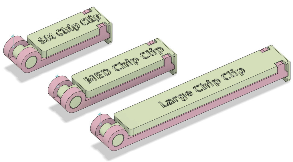 🧹 Chip Clip- Locking Clip w/ Built in Hinge - S / M / L・Free 3D File ...
