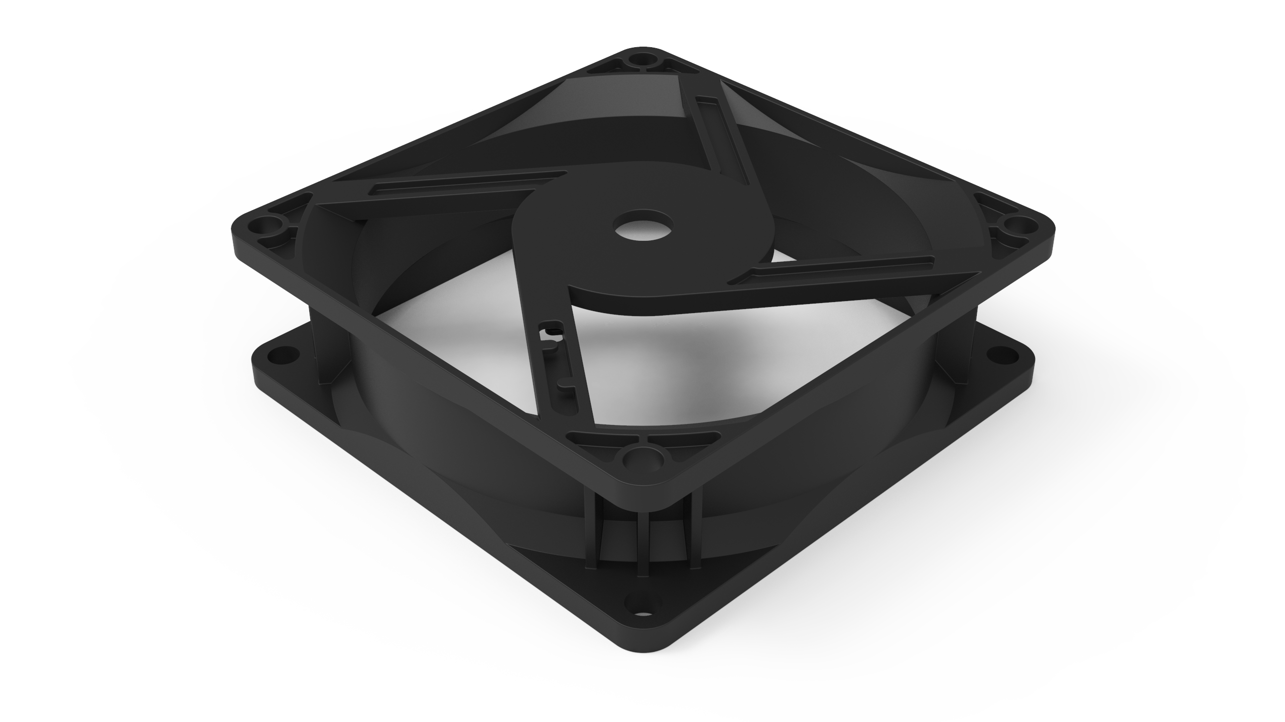 STL file Computer Cooling Fan Case with Fan Blade 🖥️ (3MF and STEP)・3D ...