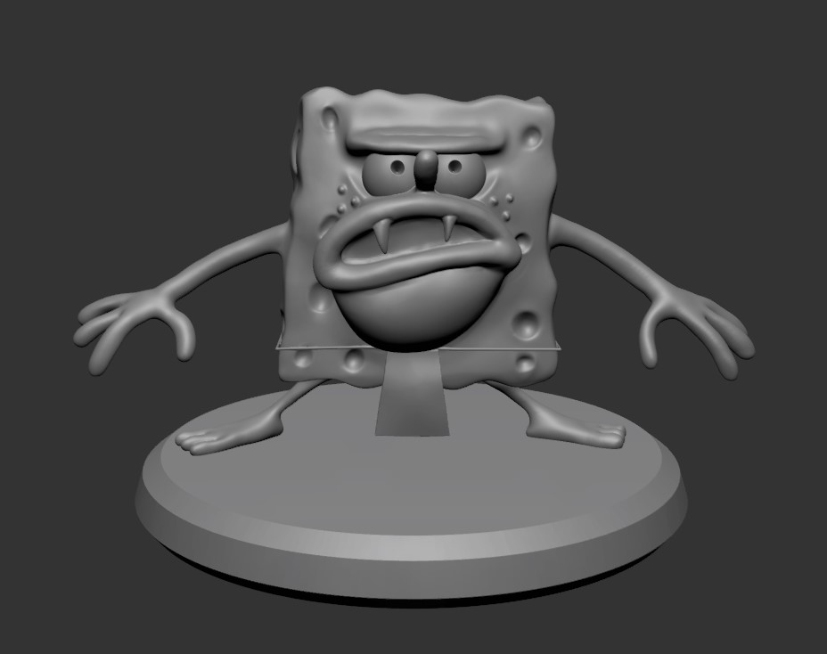 🦸 Spongebob Caveman (Spongegar)・ STL File for ・Cults