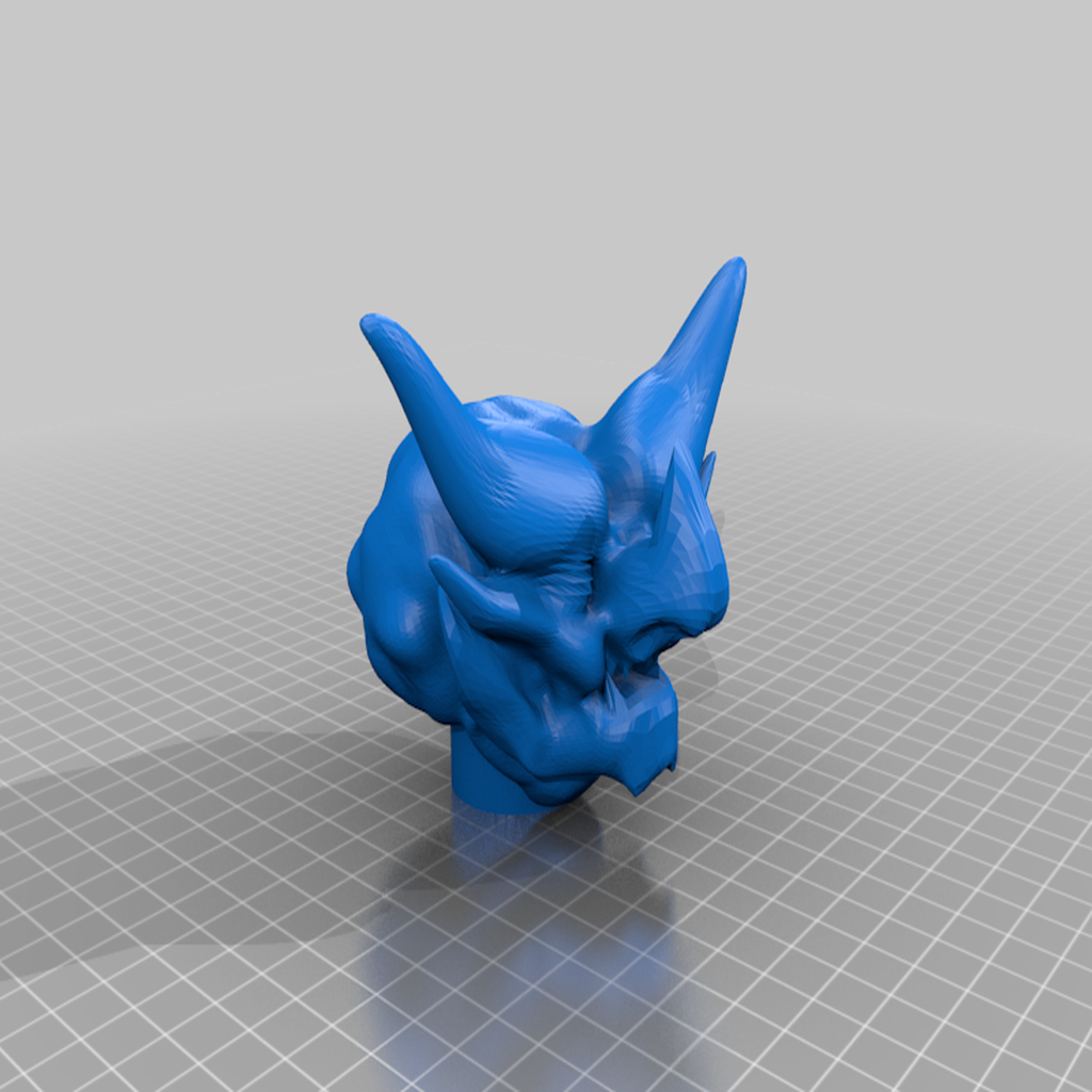 Free STL file DEMON HEAD_007 👫・3D printer model to download・Cults