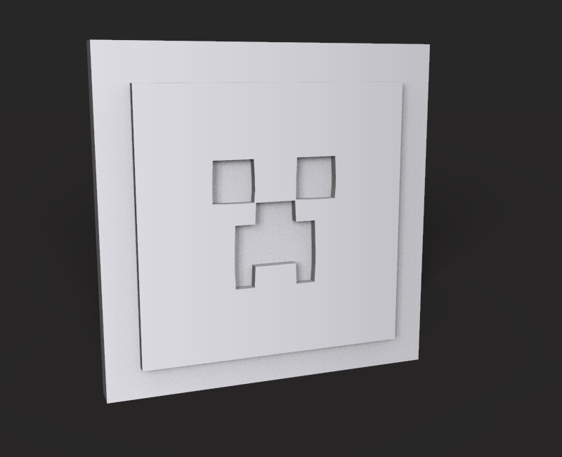 3D file Creeper logo 3D Minecraft 🗿 ・3D printable design to download・Cults