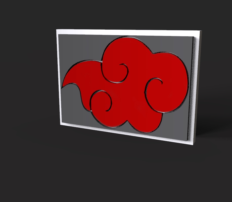 3D file Akatsuki 3D logo 🌅・3D printable model to download・Cults