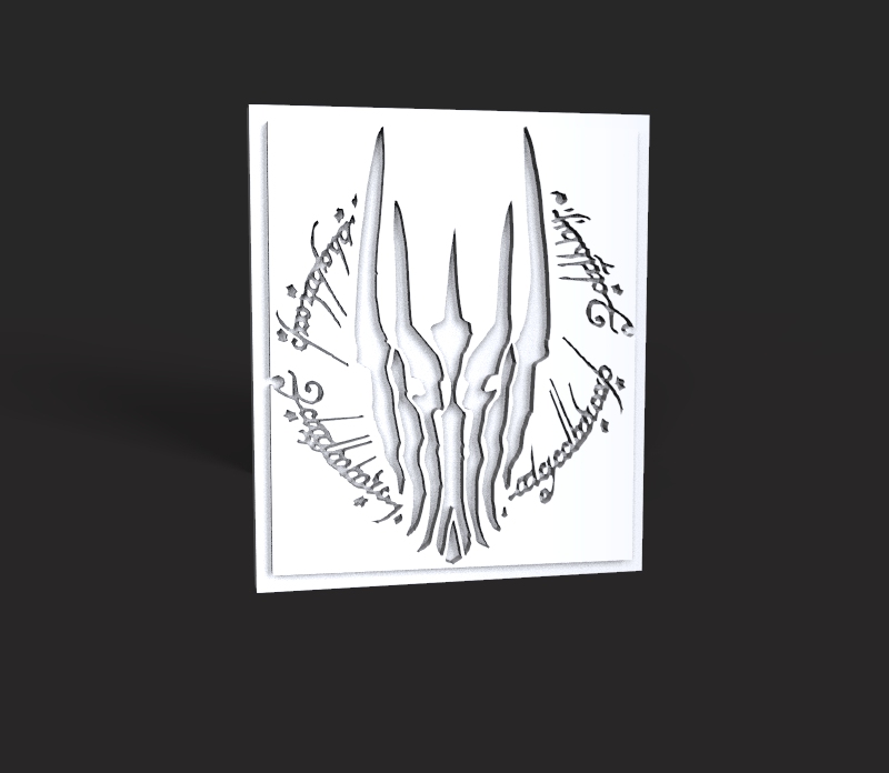 👤 Sauron 3D logo silhouette・ 3D File for 3D printing・Cults