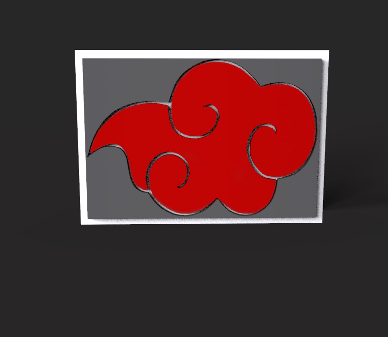 3D file Akatsuki 3D logo 🌅・3D printable model to download・Cults