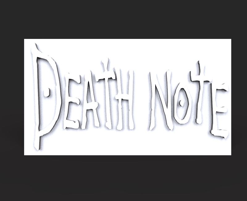 3D file Death note 3D logo 🗿 ・Model to download and 3D print・Cults