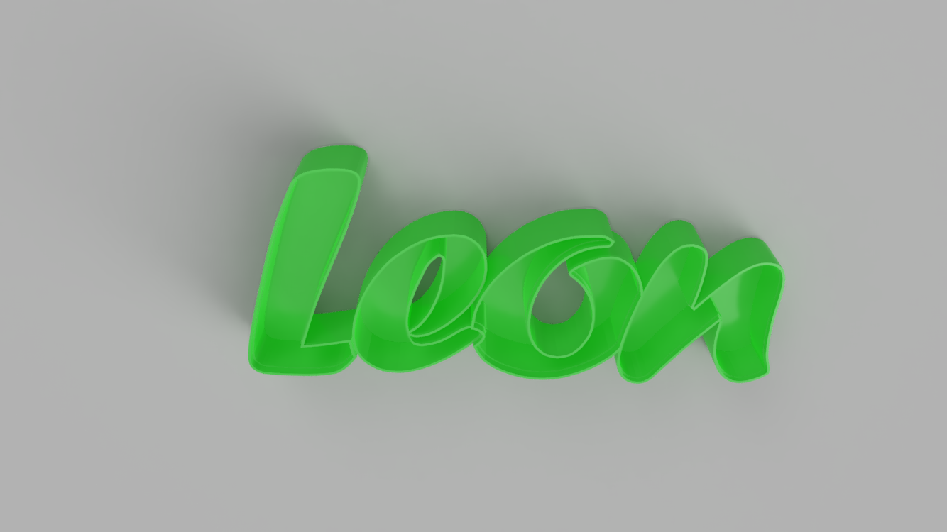 STL file NameTag Led Name Lamp Leon 🔦 ・3D printer model to download・Cults
