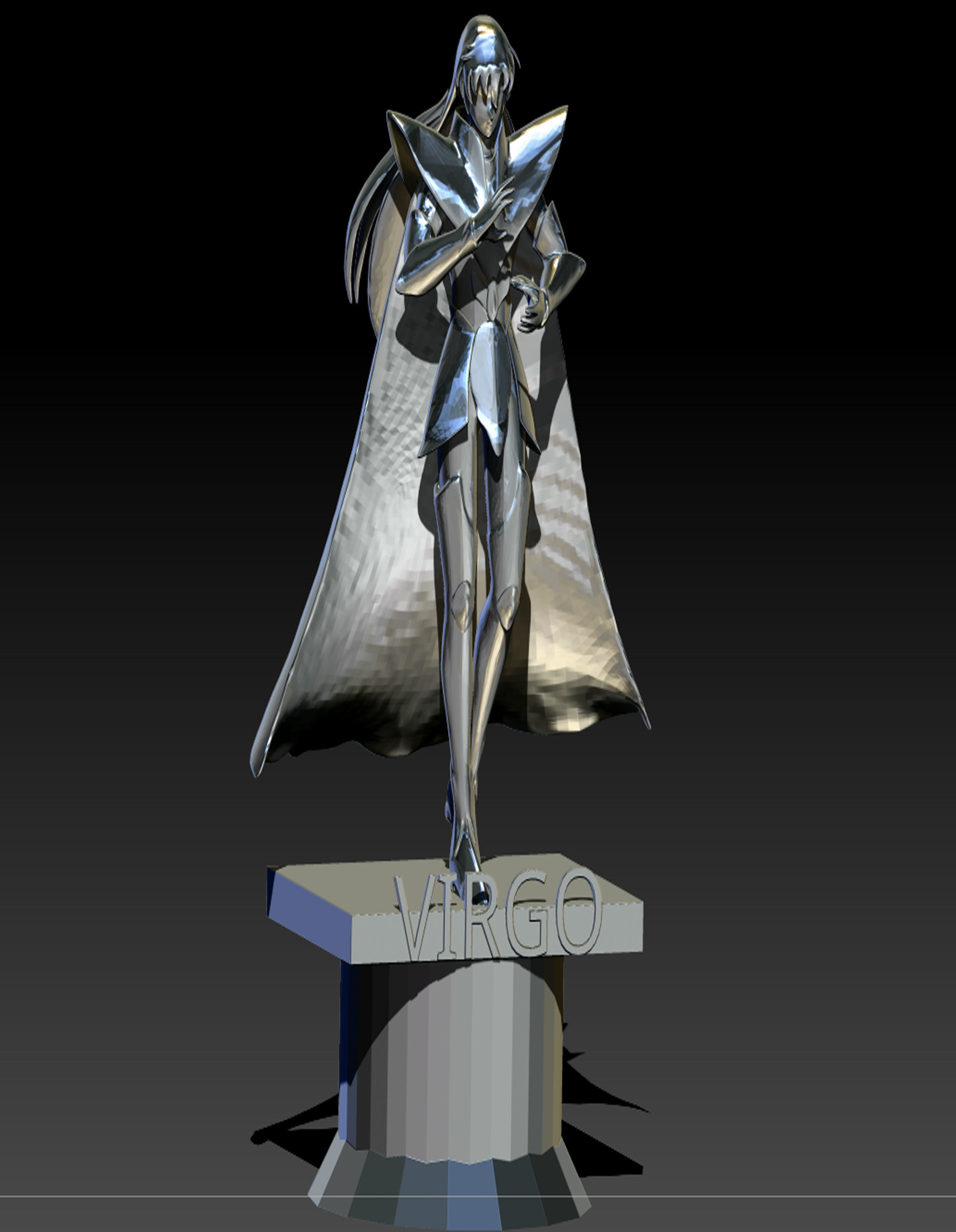 OBJ file Golden Virgo Armor (Shaka) Saint Seiya ♍・3D print model to ...