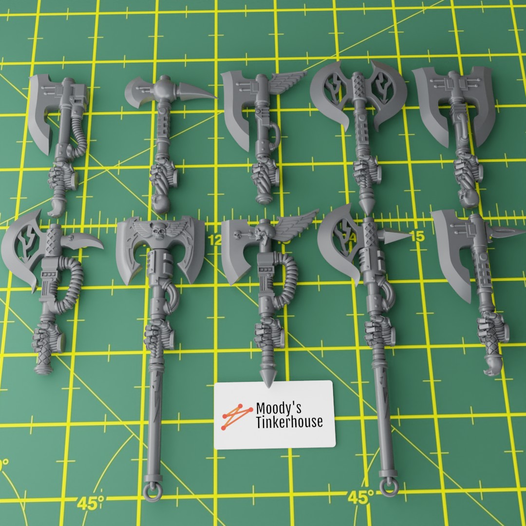 🪓 Power Axe builder・ STL File for 3D printing・Cults