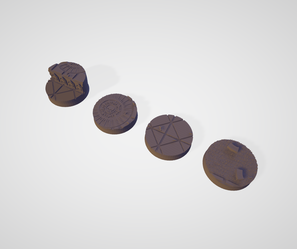 🕍 Imperial Temple Palace Bases - 10x 32mm and 4x 25mm round bases ...