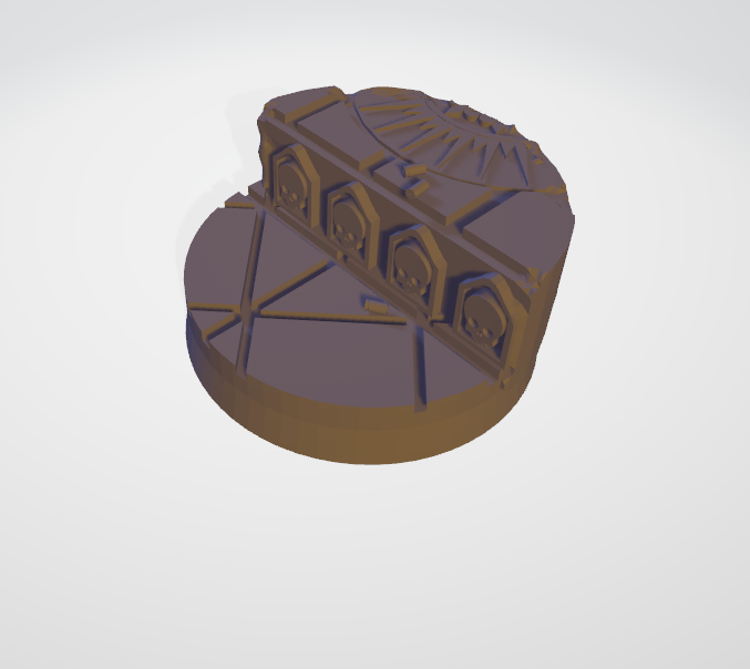 🕍 Imperial Temple Palace Bases - 10x 32mm and 4x 25mm round bases ...