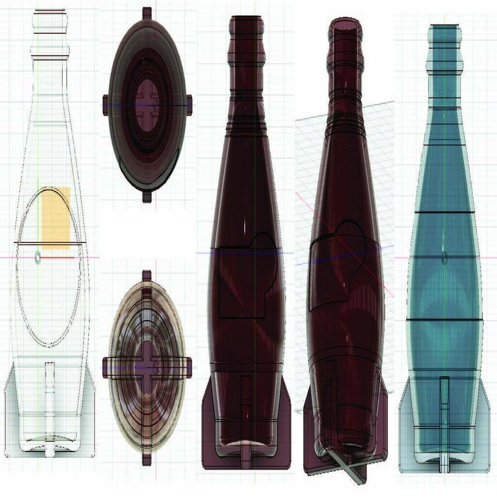 🍾 Nuka Cola Bottles Fallout 4・Free STL File for ・Cults
