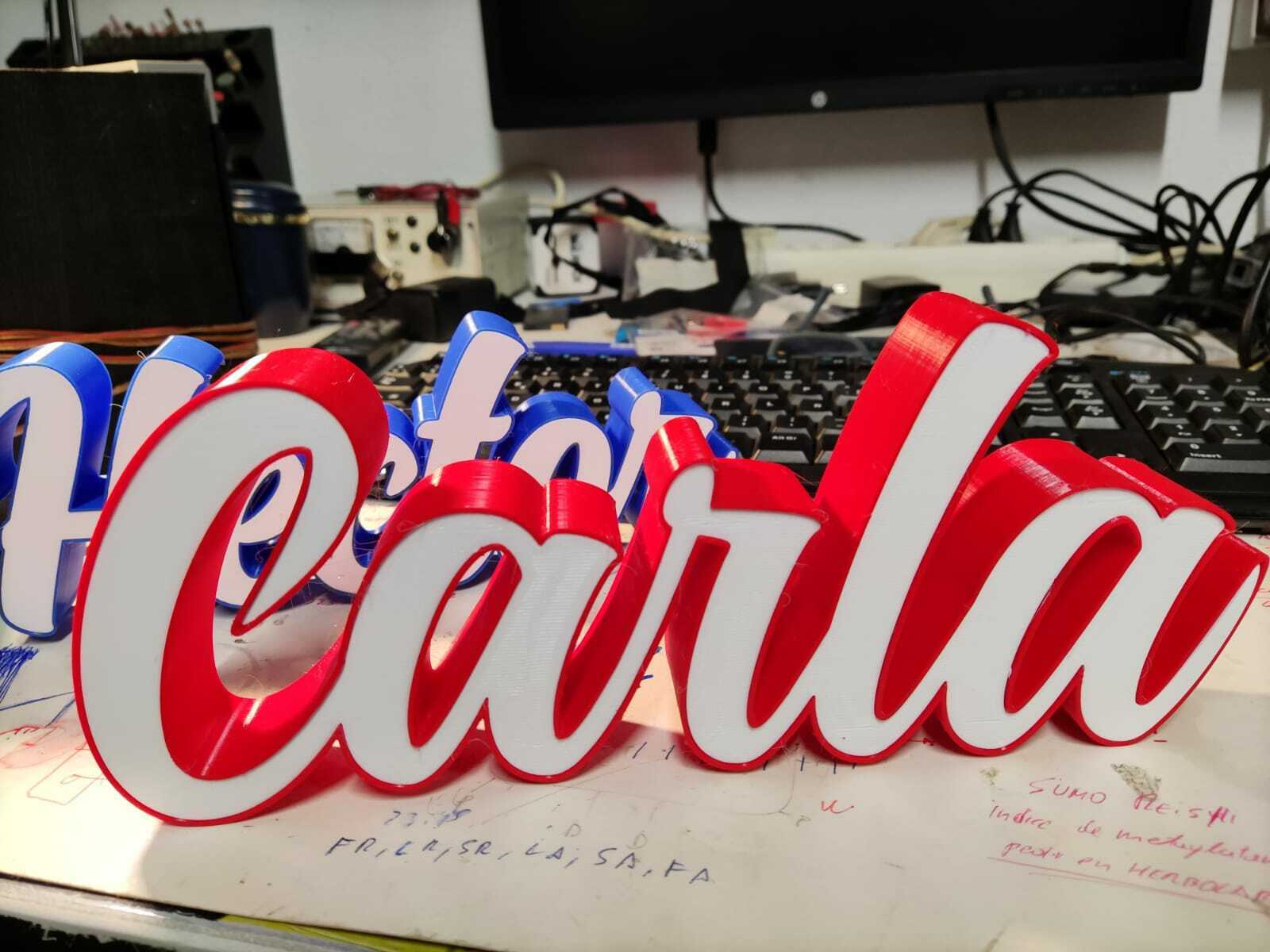 Archivo STL gratis nombres led 🎨 ・Plan de impresión en 3D para ...