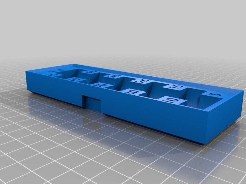 STL file Euro/Cent coin organizer 🪙 ・3D printing design to download・Cults
