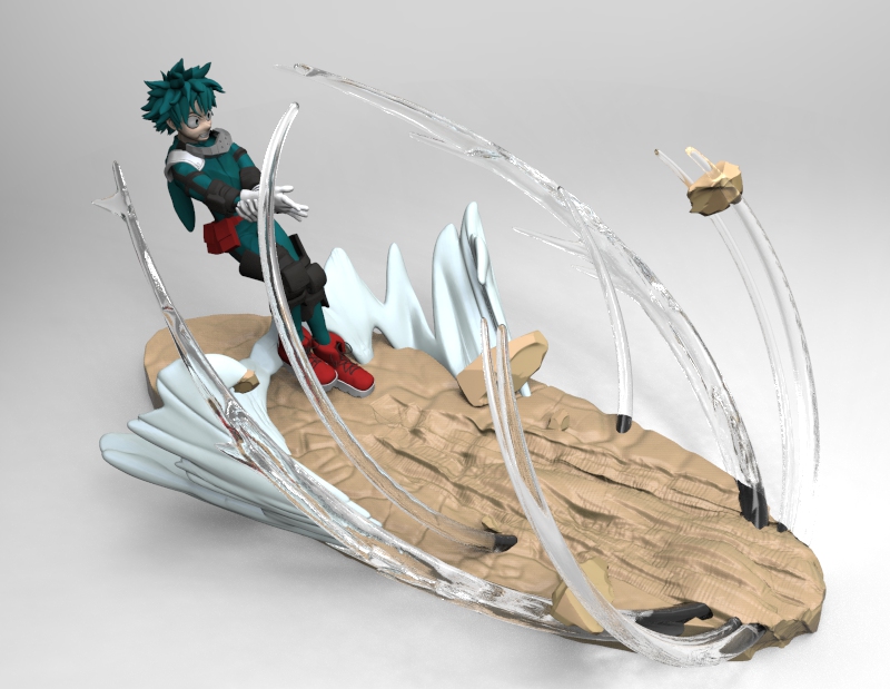 STL file IZUKU MIDORIYA FROM MY HERO ACADEMY - DEKU - boku no hero 👾 ...
