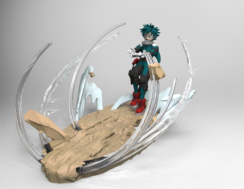 STL file IZUKU MIDORIYA FROM MY HERO ACADEMY - DEKU - boku no hero 👾 ...