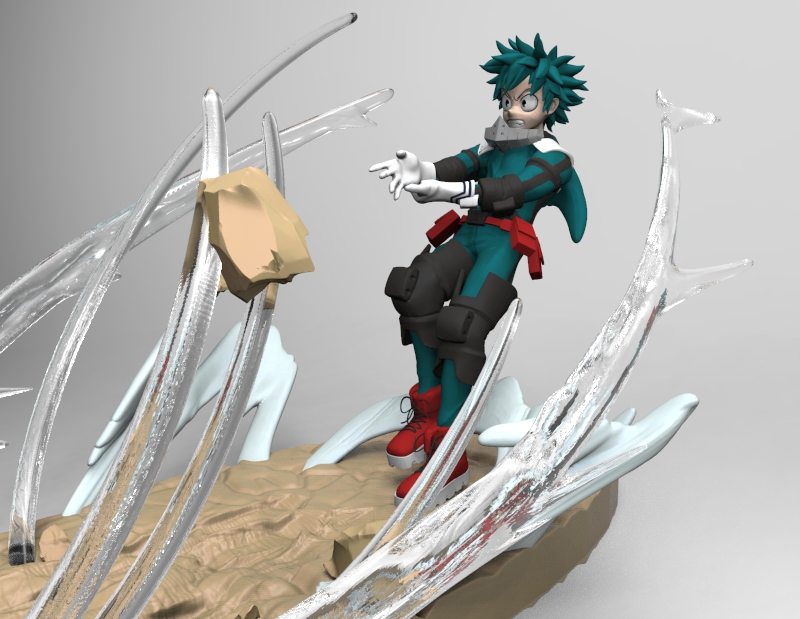 STL file IZUKU MIDORIYA FROM MY HERO ACADEMY - DEKU - boku no hero 👾 ...