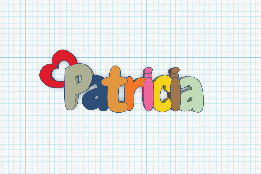 STL file Patricia Keychain 🗝️ ・3D printer design to download・Cults