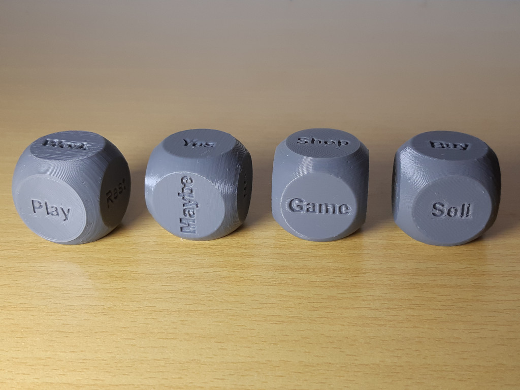 🎲 Decision Dice・Free STL File for ・Cults